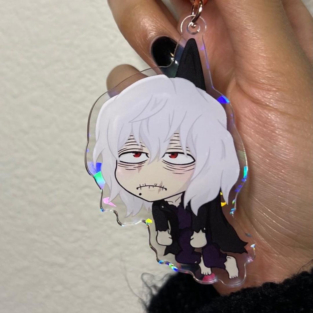 Shigaraki Acrylic Holographic Keychain - Etsy