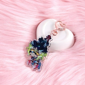 Gyutaro Acrylic Holographic Keychain - Etsy