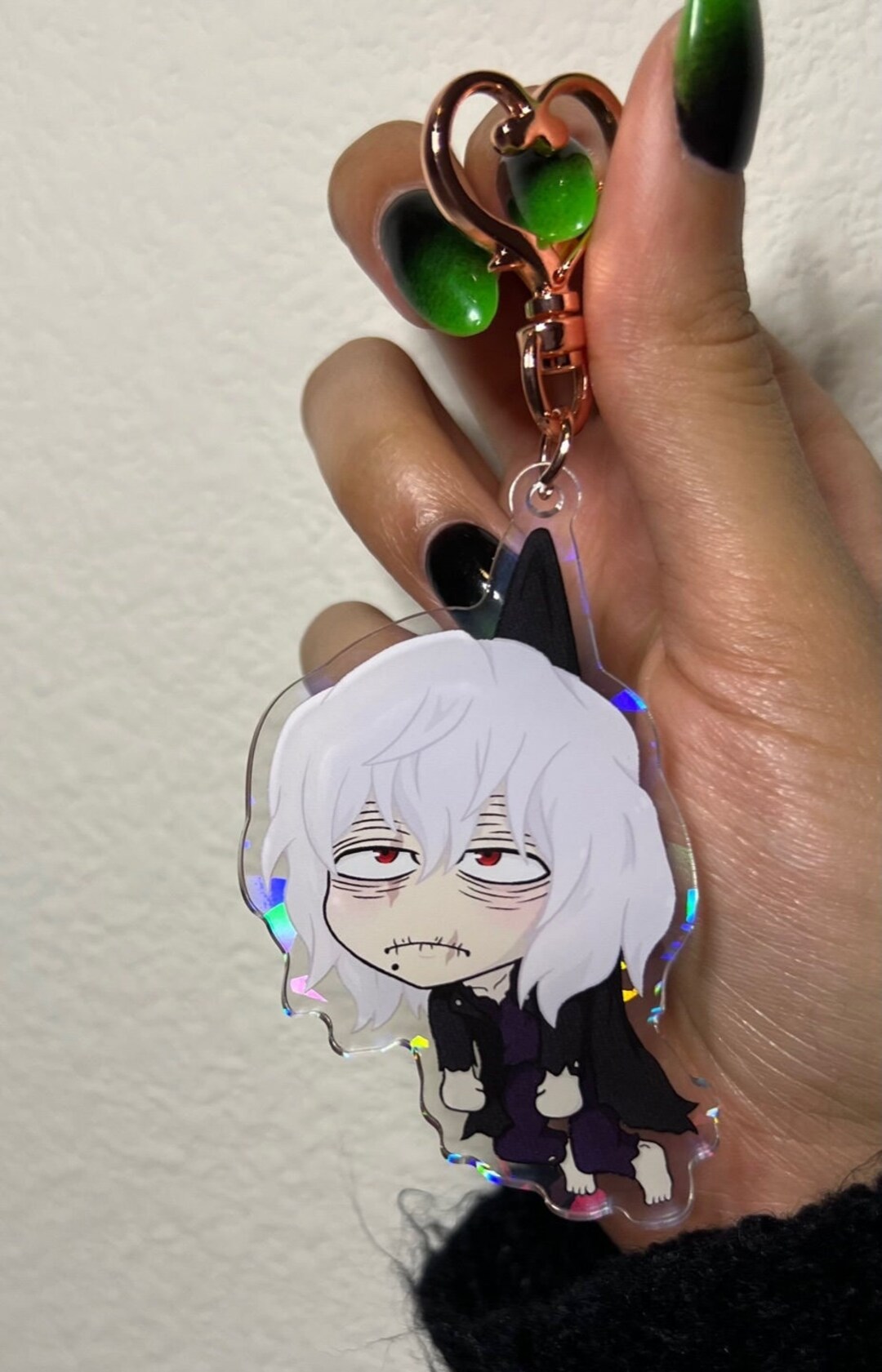 Shigaraki Acrylic Holographic Keychain - Etsy