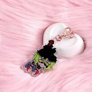 Gyutaro Acrylic Holographic Keychain - Etsy