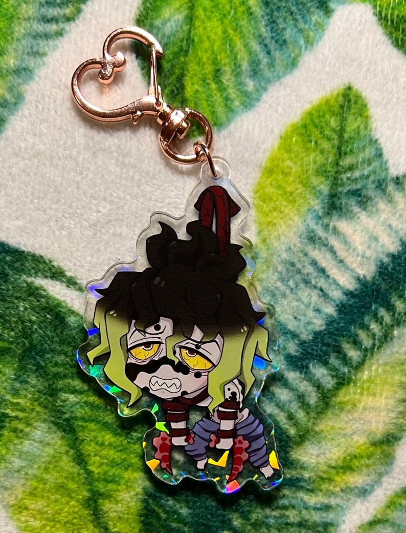 Gyutaro Acrylic Holographic Keychain - Etsy