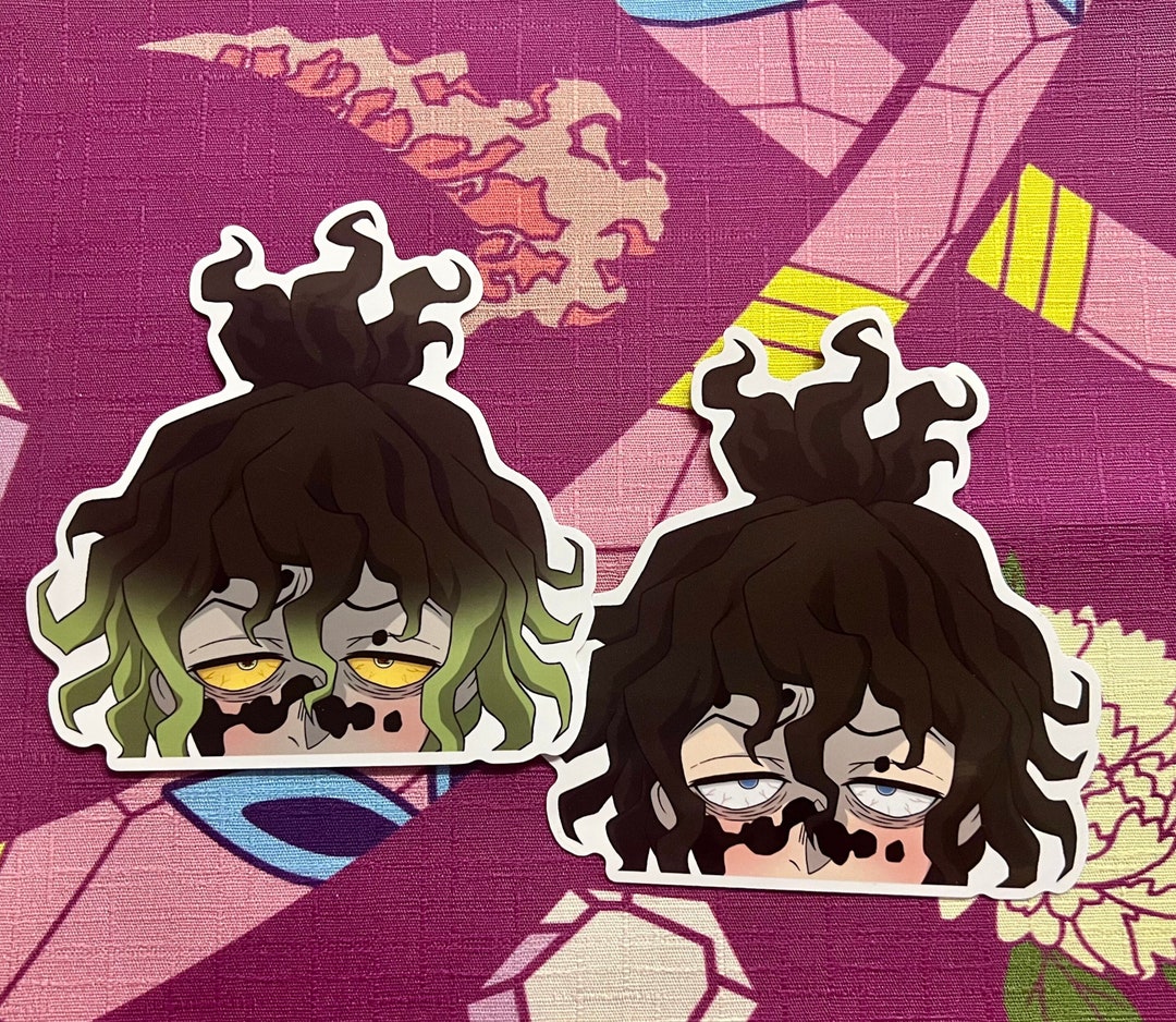 Blushing Demon Brother ~ Peeker Sticker - Etsy