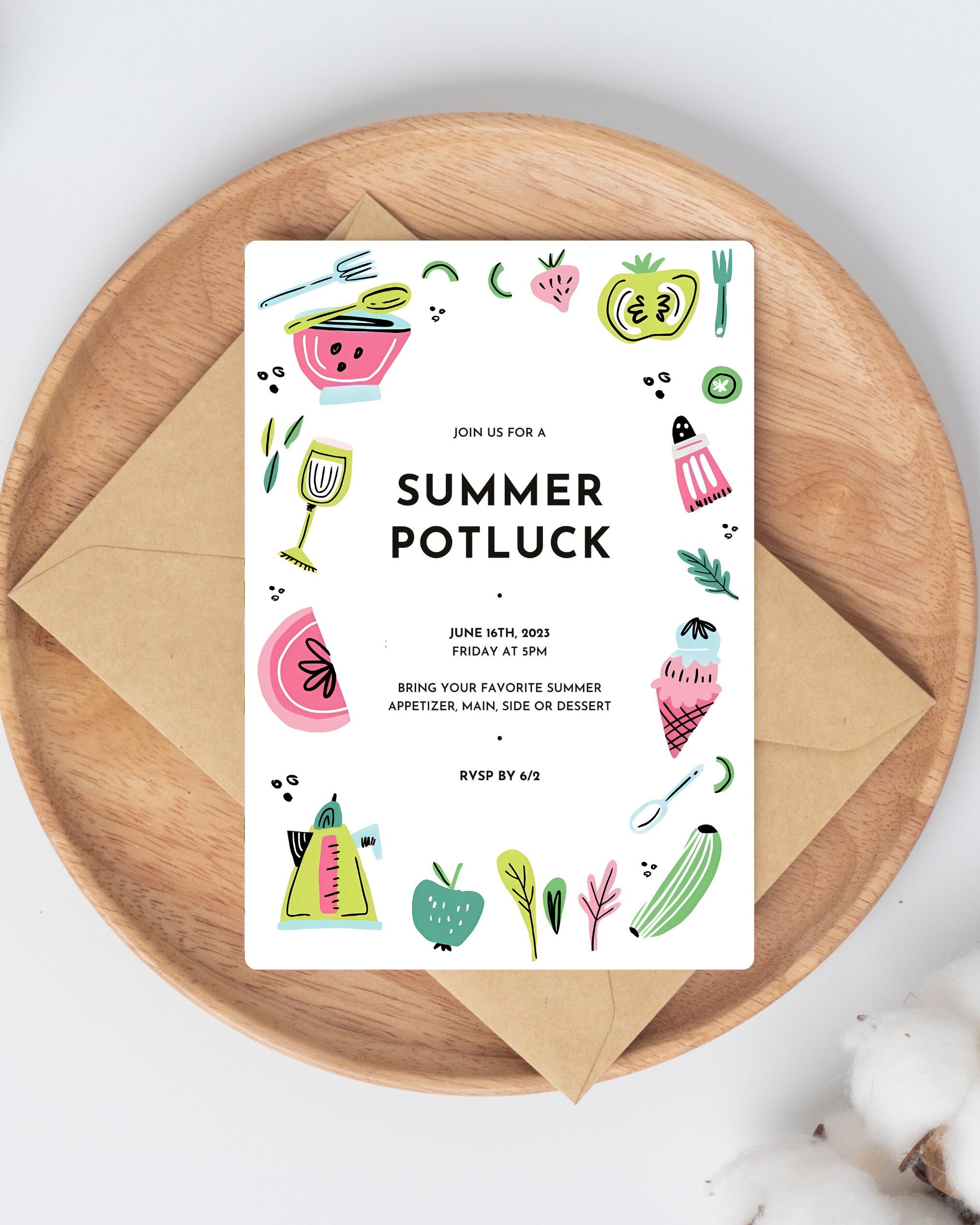 Potluck Invite Images