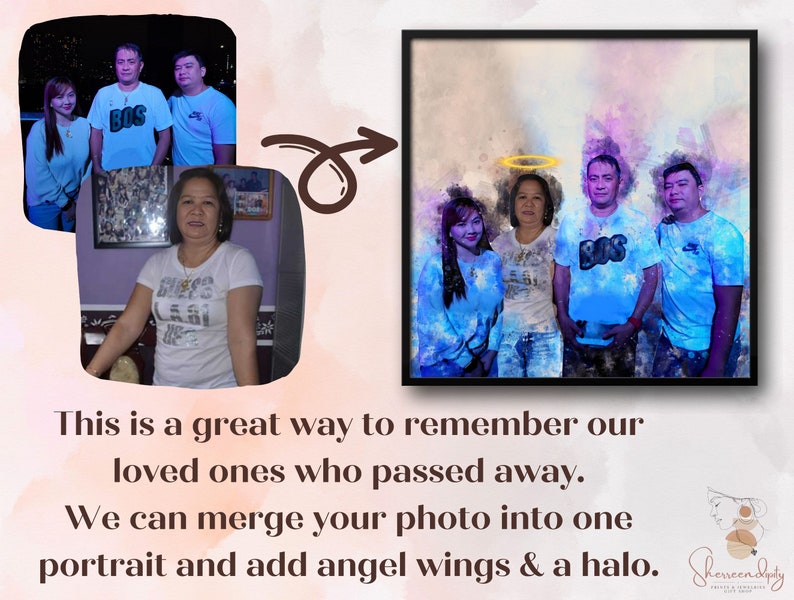 Personalized Photo Collage Printable Art, Custom Merge Photos ...