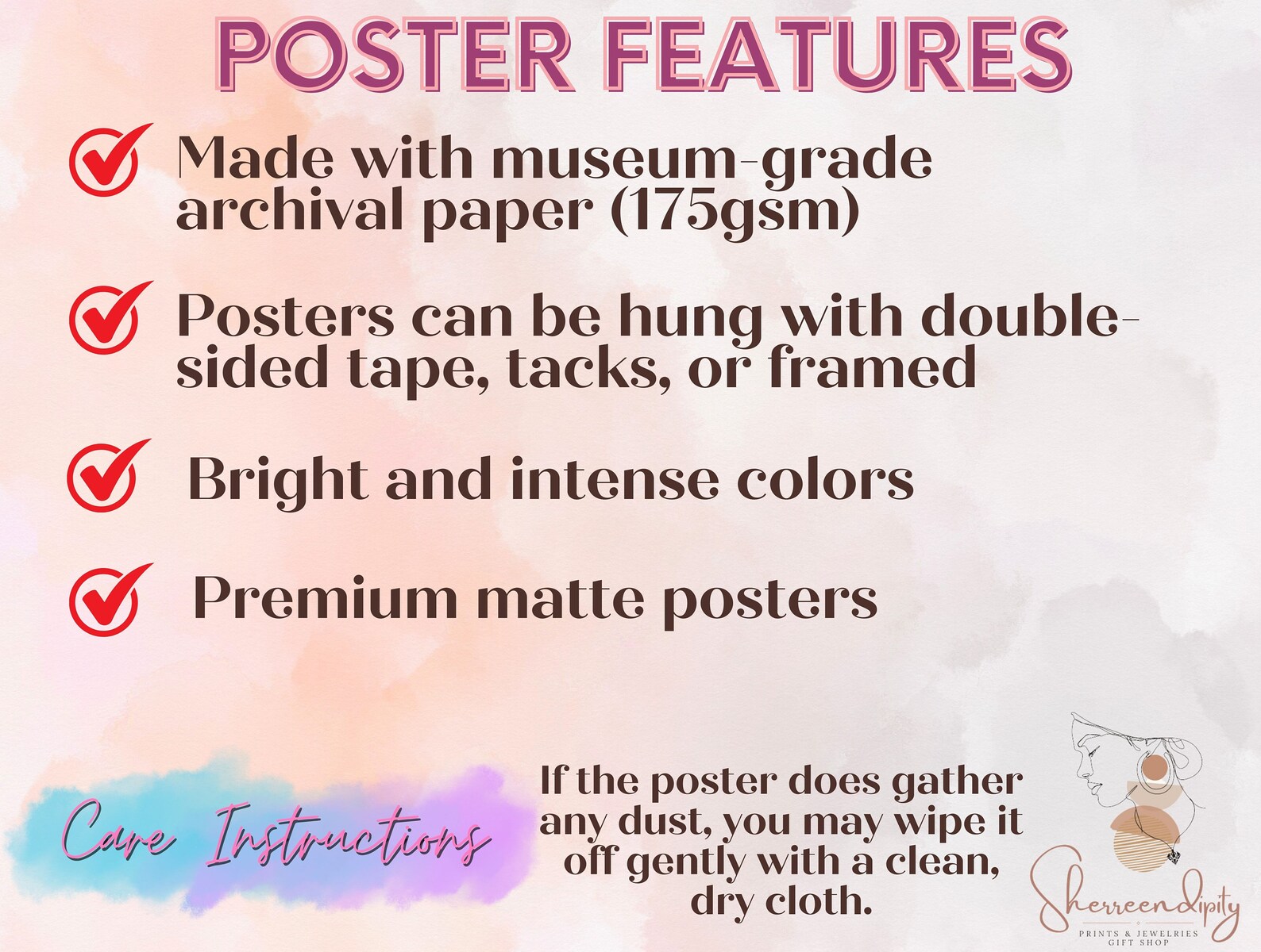 Family Merge Art Canvas, Custom Merge Photos Watercolor Poster for ...