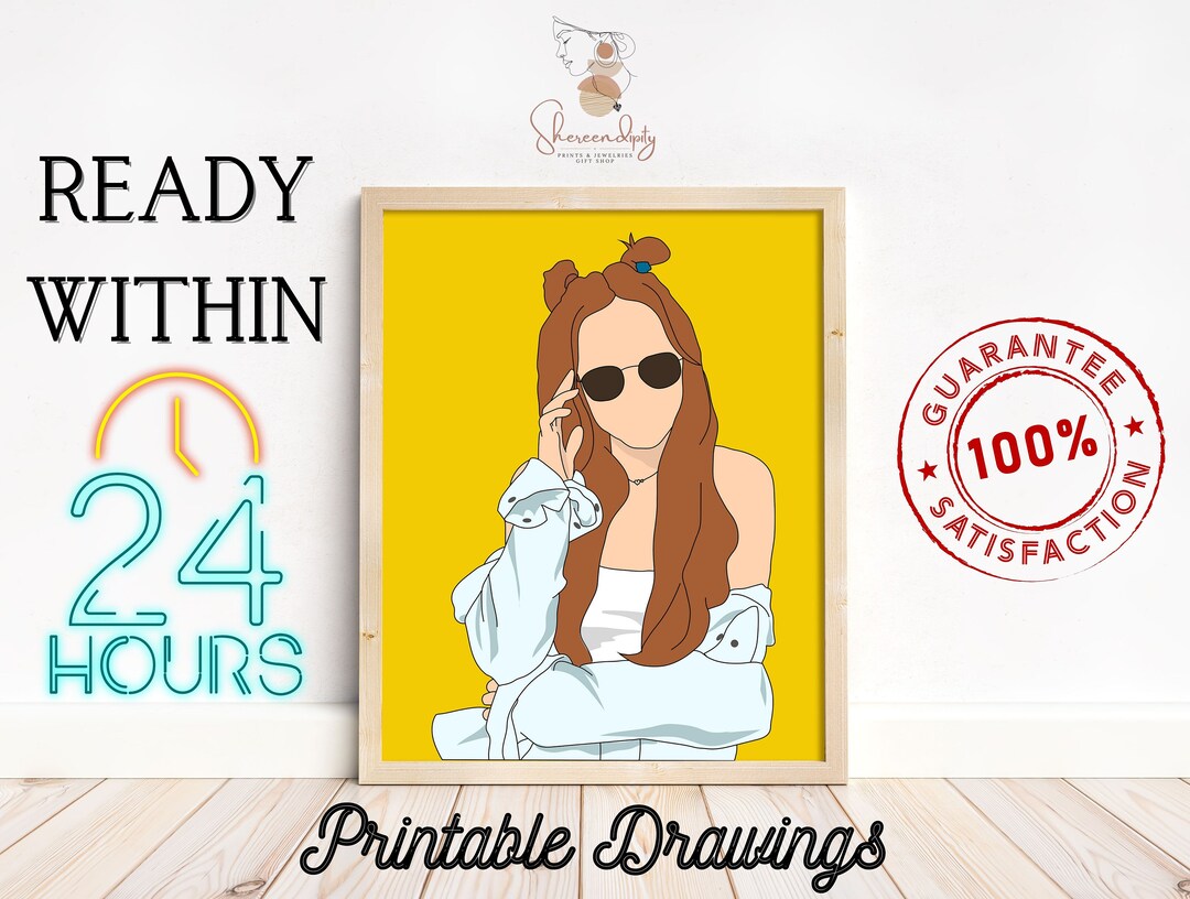 Personalized Faceless Portrait Art, Faceless Portrait Printable for Men ...