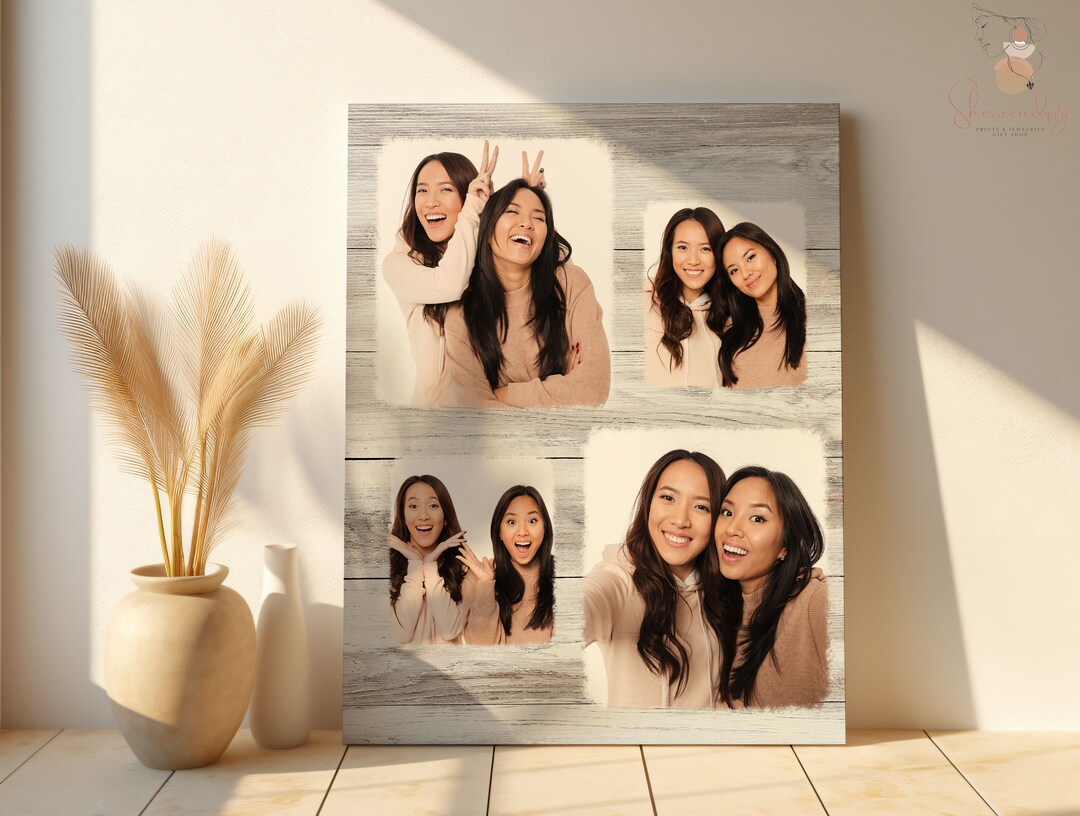 Custom Collage Canvas, Custom Photo Collage Poster for Family Christmas ...