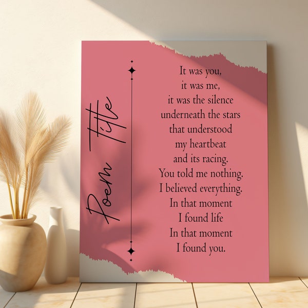 Custom Poem Print - Etsy