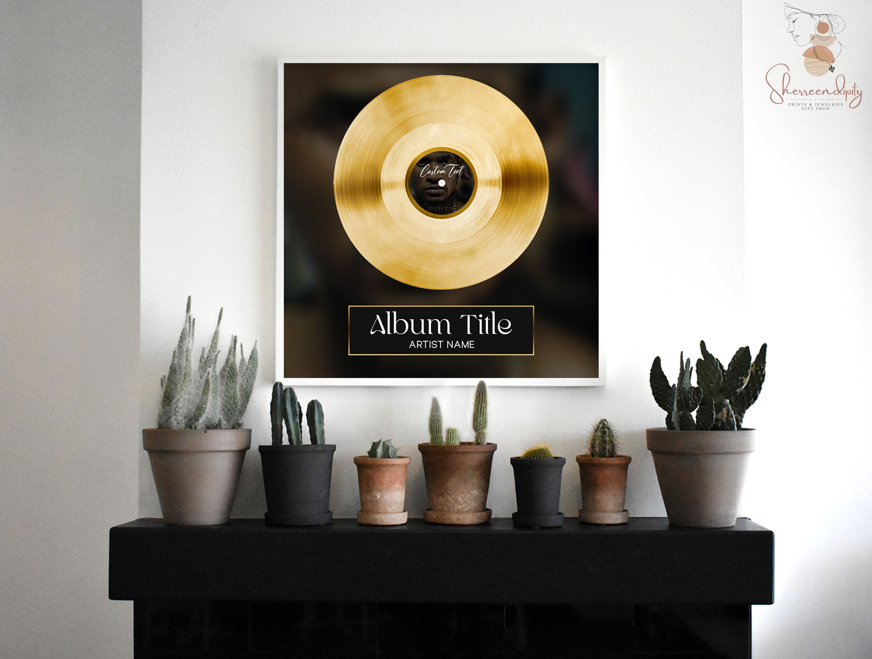 Custom Gold Vinyl Record Album Art - Personalized Music Gift - Etsy