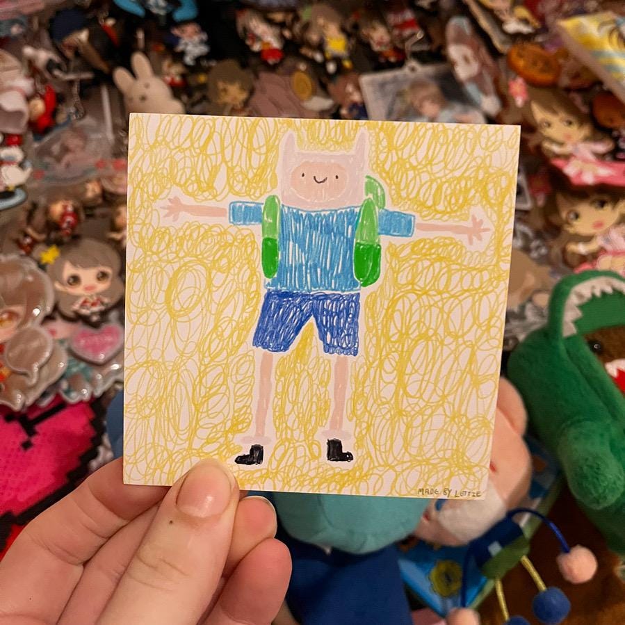 Adventure Time Finn the Human Sticker - Etsy