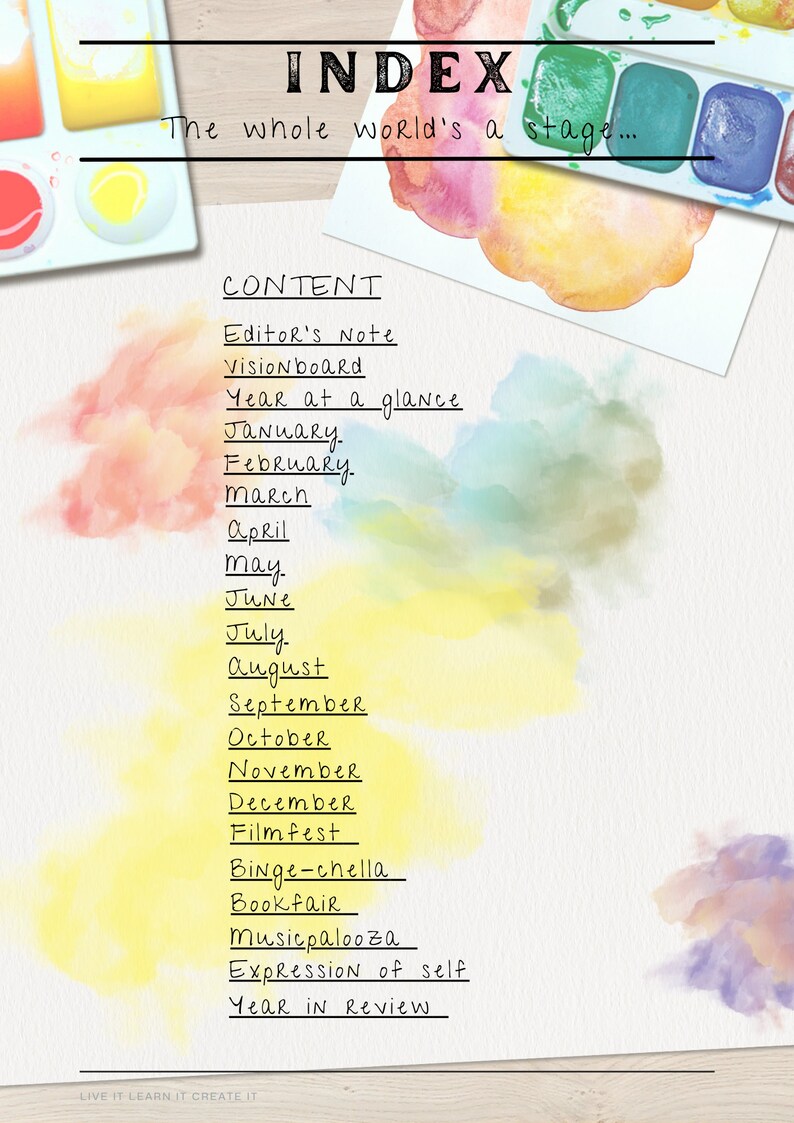 Artsy Magazine Inspired Planner and Journal - Etsy