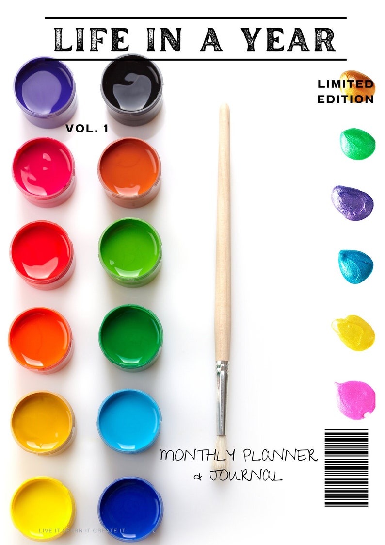Artsy Magazine Inspired Planner and Journal - Etsy