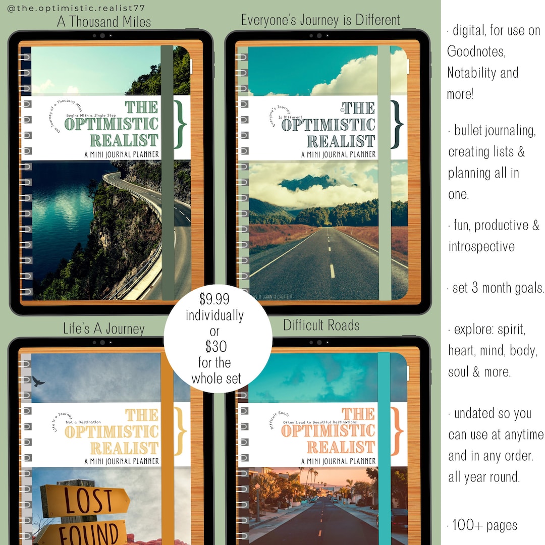 90 Day Journal Planner Bundle, Undated Digital Planner, Digital Planner ...