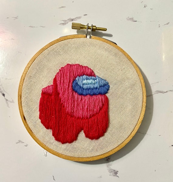 Among Us Embroidery Charecter Etsy