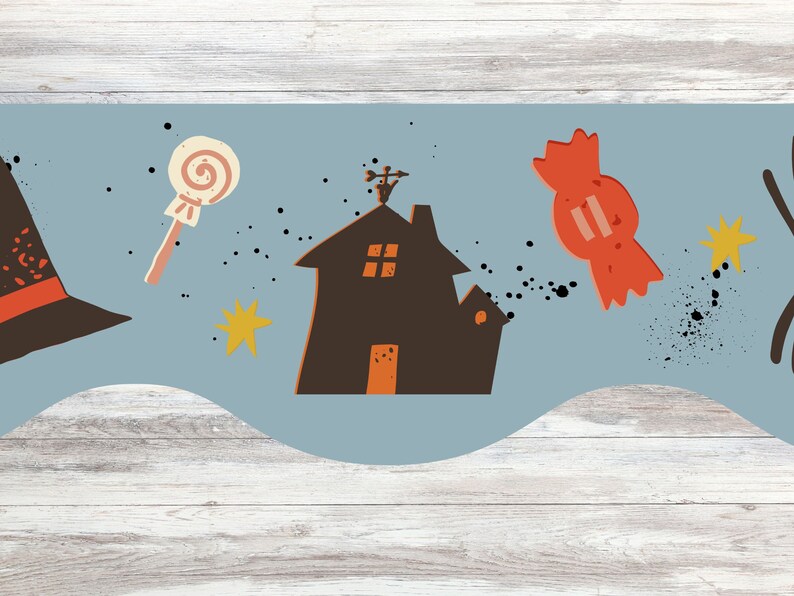 Editable Classroom Bulletin Board Border Fall Orange Neutral Set ...