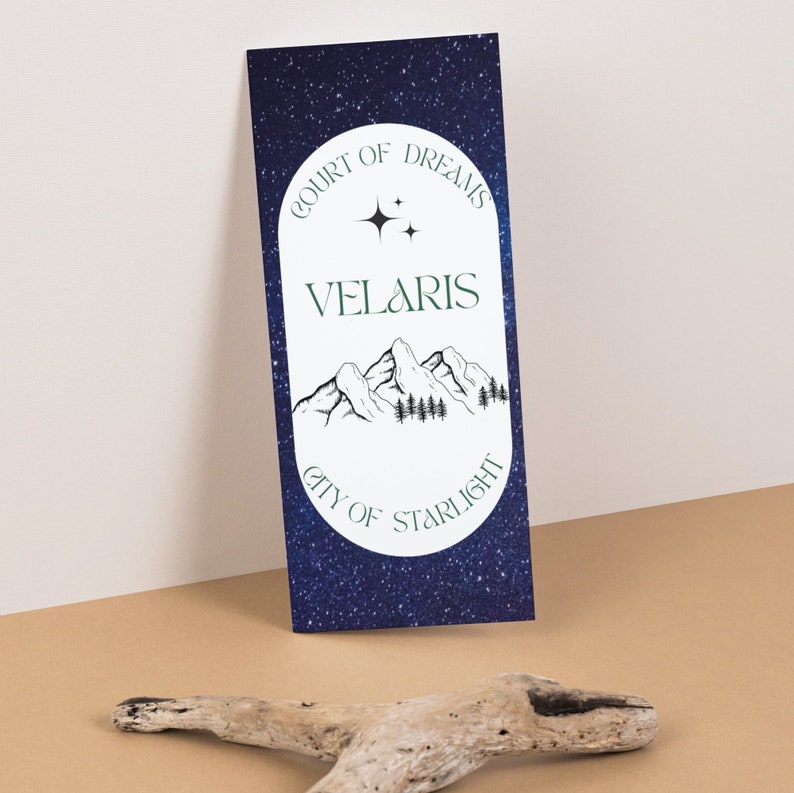 Bookmark Velaris, City of Starlight, Court of Dreams ACOTAR Inspired ...