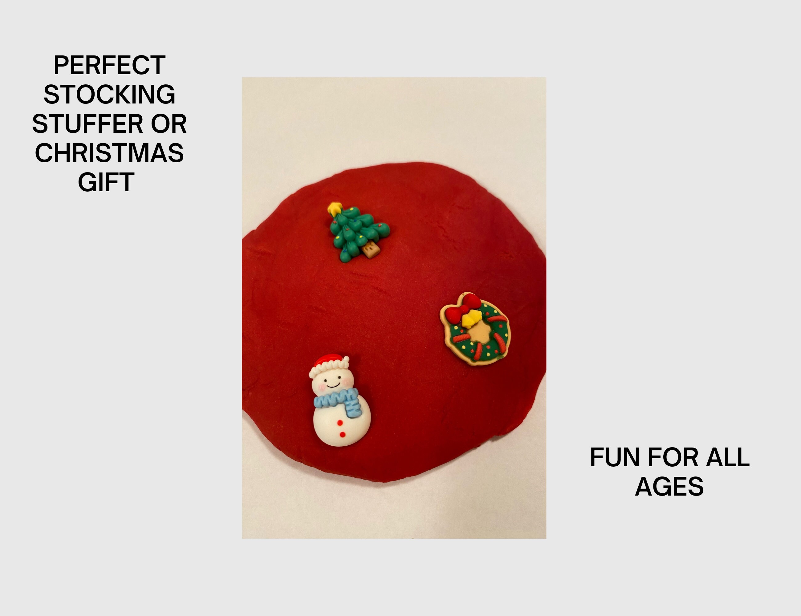 Mini Christmas Playdough Jar, Playdough Stocking Stuffer, Mini ...