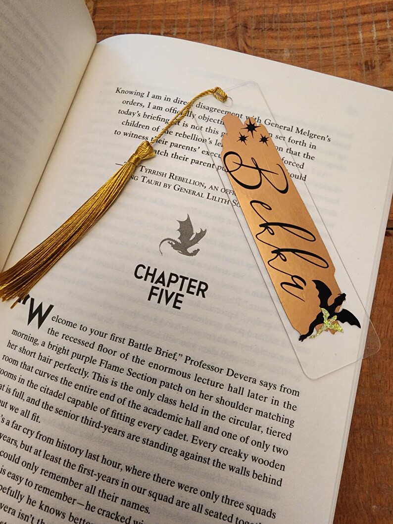 Custom Fourth Wing Bookmark- Empyrean Series Bookmark-fourth Wing ...