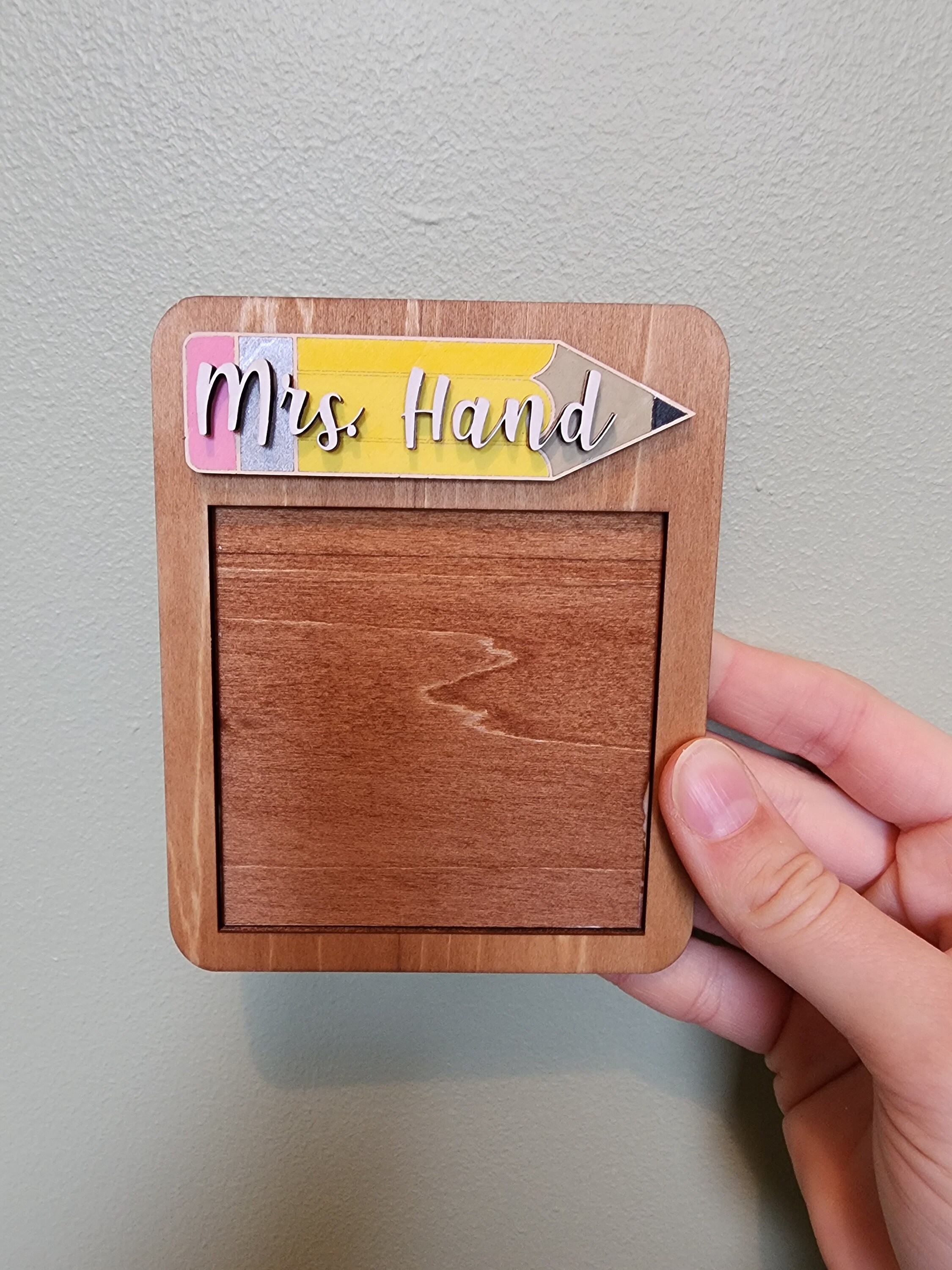 Personalized Post-it Note Holder-teacher Appreciation - Etsy