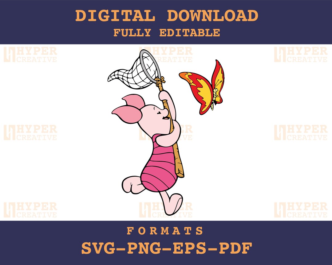 Piglet SVG Piglet Vector Piglet PNG Piglet Eps Piglet Pdf - Etsy