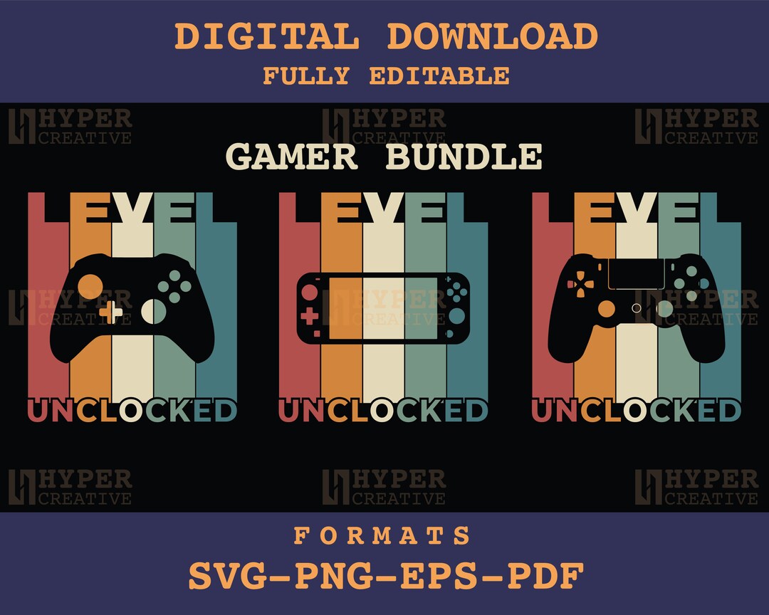 Level Unlocked SVG Gamer Svg Video Games Svg Game - Etsy
