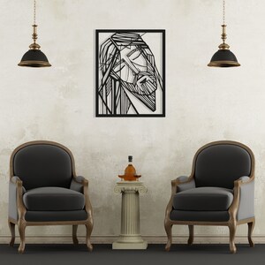 Metal Wall Art of Jesus Christ Face, Jesus Metal Wall Hanging, Jesus ...