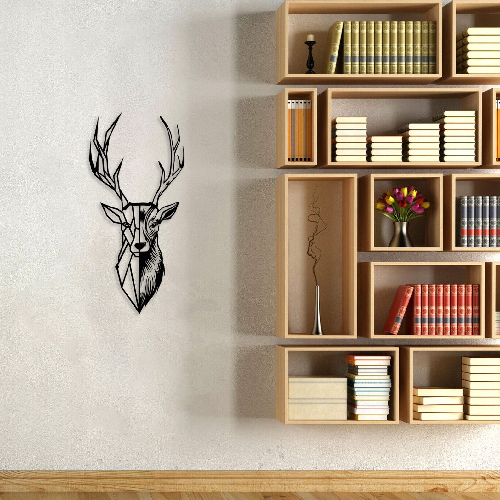 Metal Deer Wall Art Stag Head Wall Art Deer Skull Metal Art - Etsy