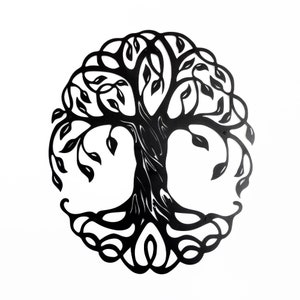 Tree Metal Wall Decor, Tree of Life Metal Art, Tree Sign, Wall Hanging ...