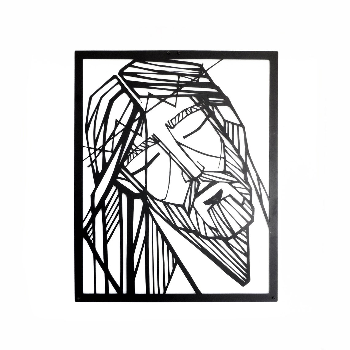 Metal Wall Art of Jesus Christ Face Jesus Metal Wall Hanging - Etsy