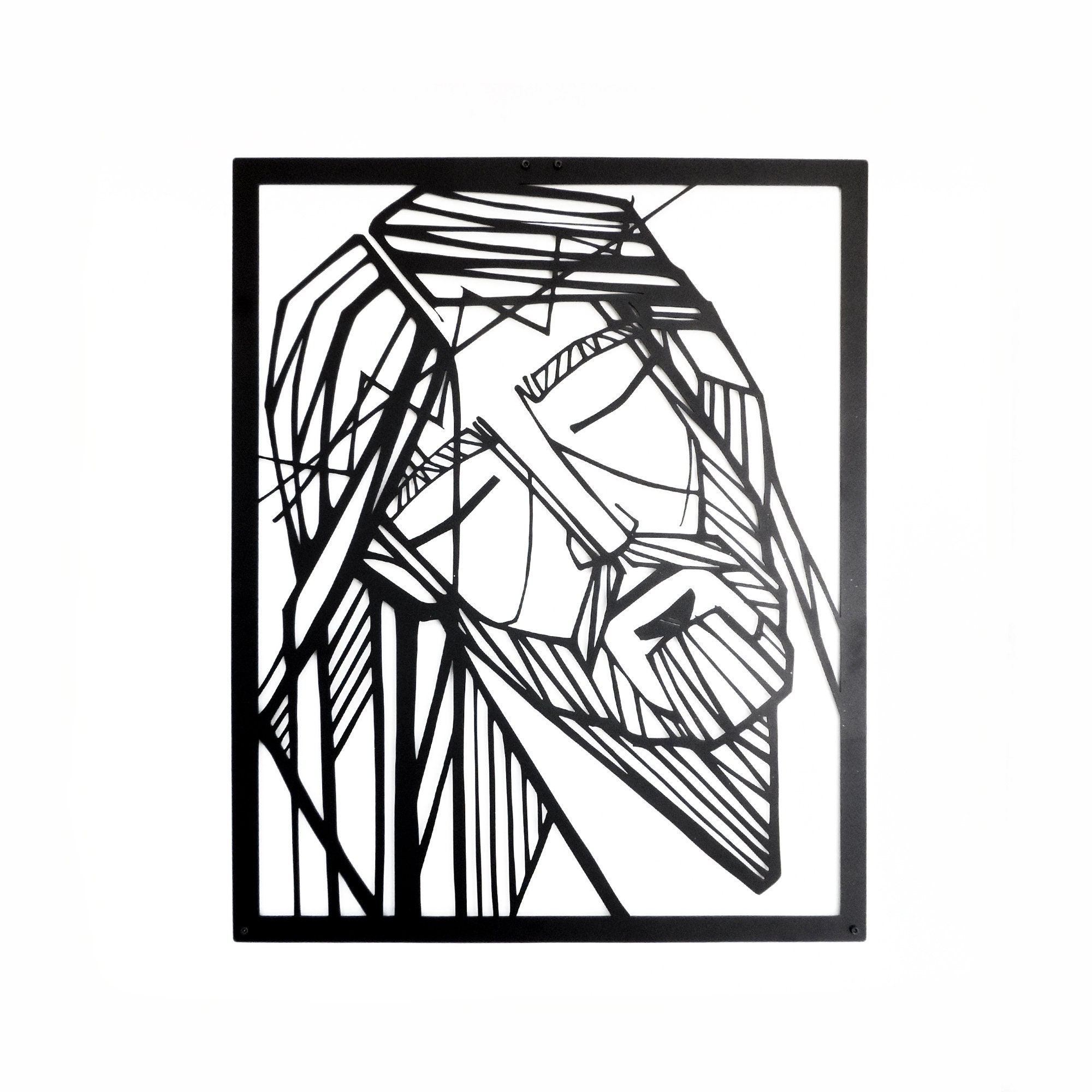 Metal Wall Art of Jesus Christ Face Jesus Metal Wall Hanging - Etsy Canada
