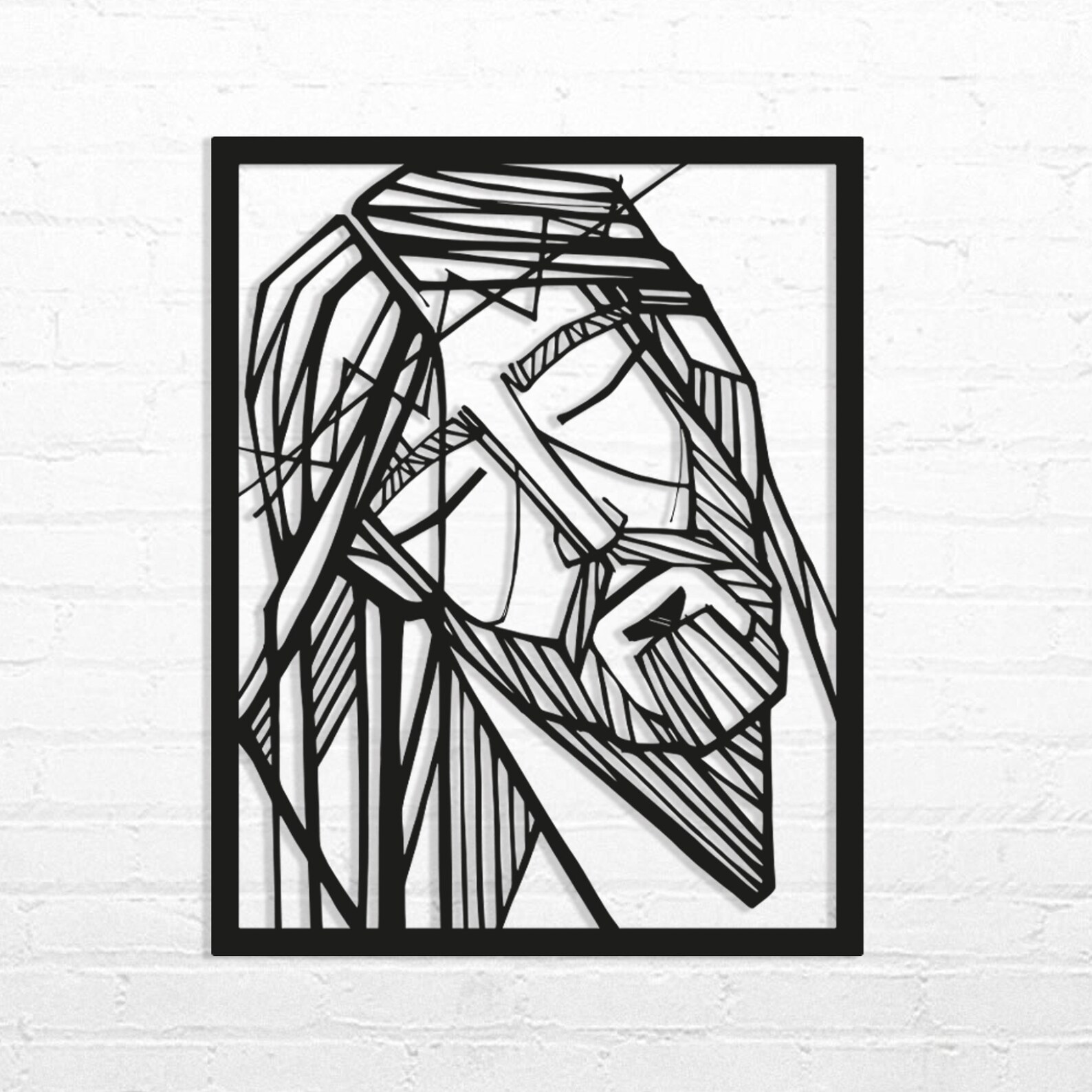 Metal Wall Art of Jesus Christ Face Jesus Metal Wall Hanging - Etsy