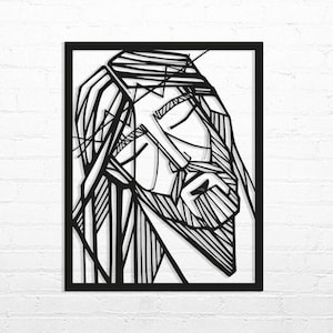Metal Wall Art of Jesus Christ Face, Jesus Metal Wall Hanging, Jesus ...