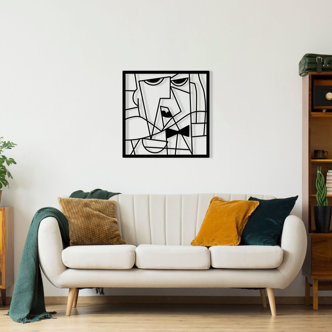 Picasso Style Cubism Wall Art Modern Abstract Metal Wall Art - Etsy