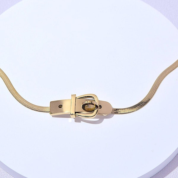 Belt Buckle Necklace - Etsy