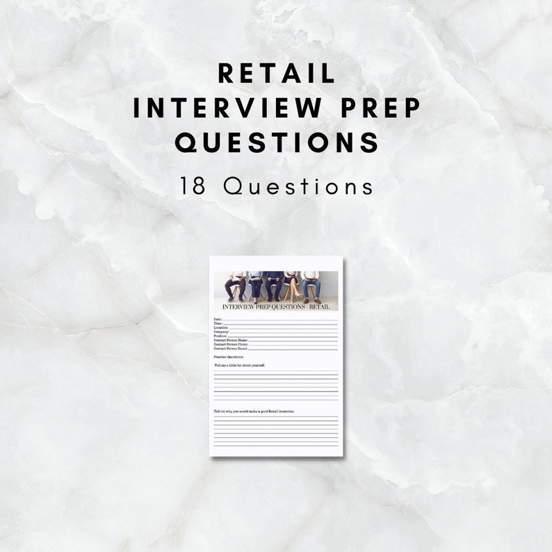 Interview Prep Questions for Retail Positions - Help Prepare for ...
