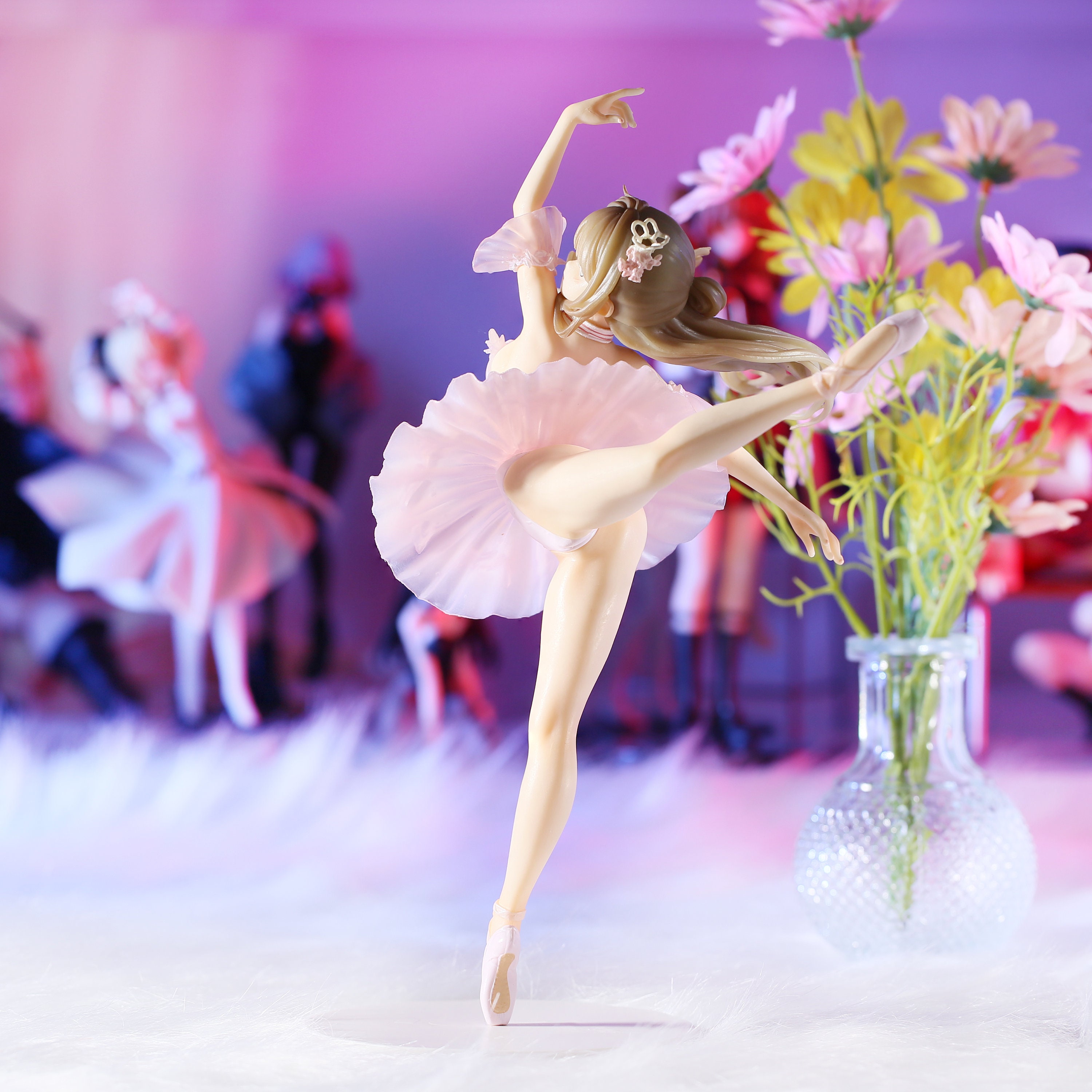 Anime Action Figure Fantastic Beauty Girl in Pink Clothes Rise and ...