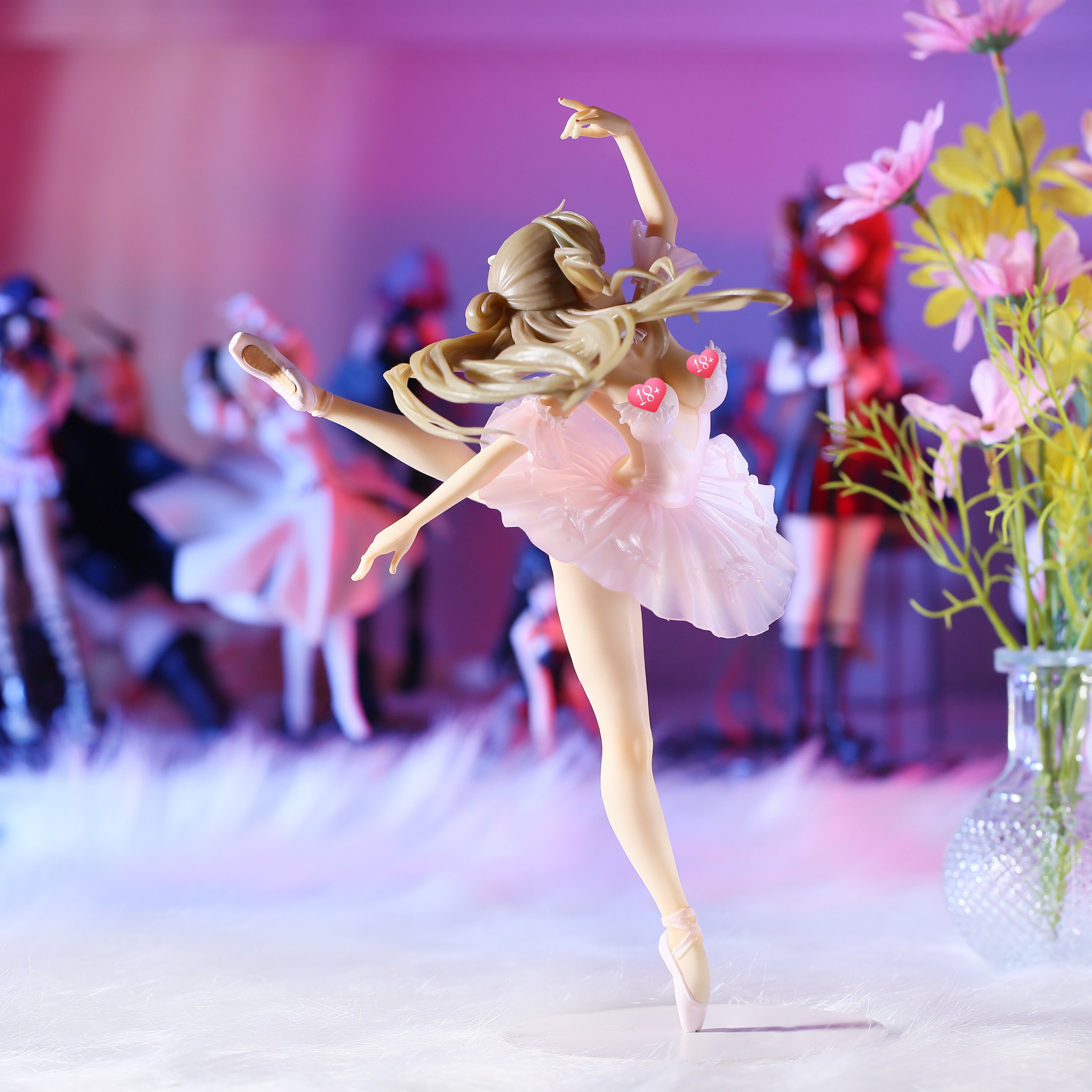 Anime Action Figure Fantastic Beauty Girl in Pink Clothes Rise and ...