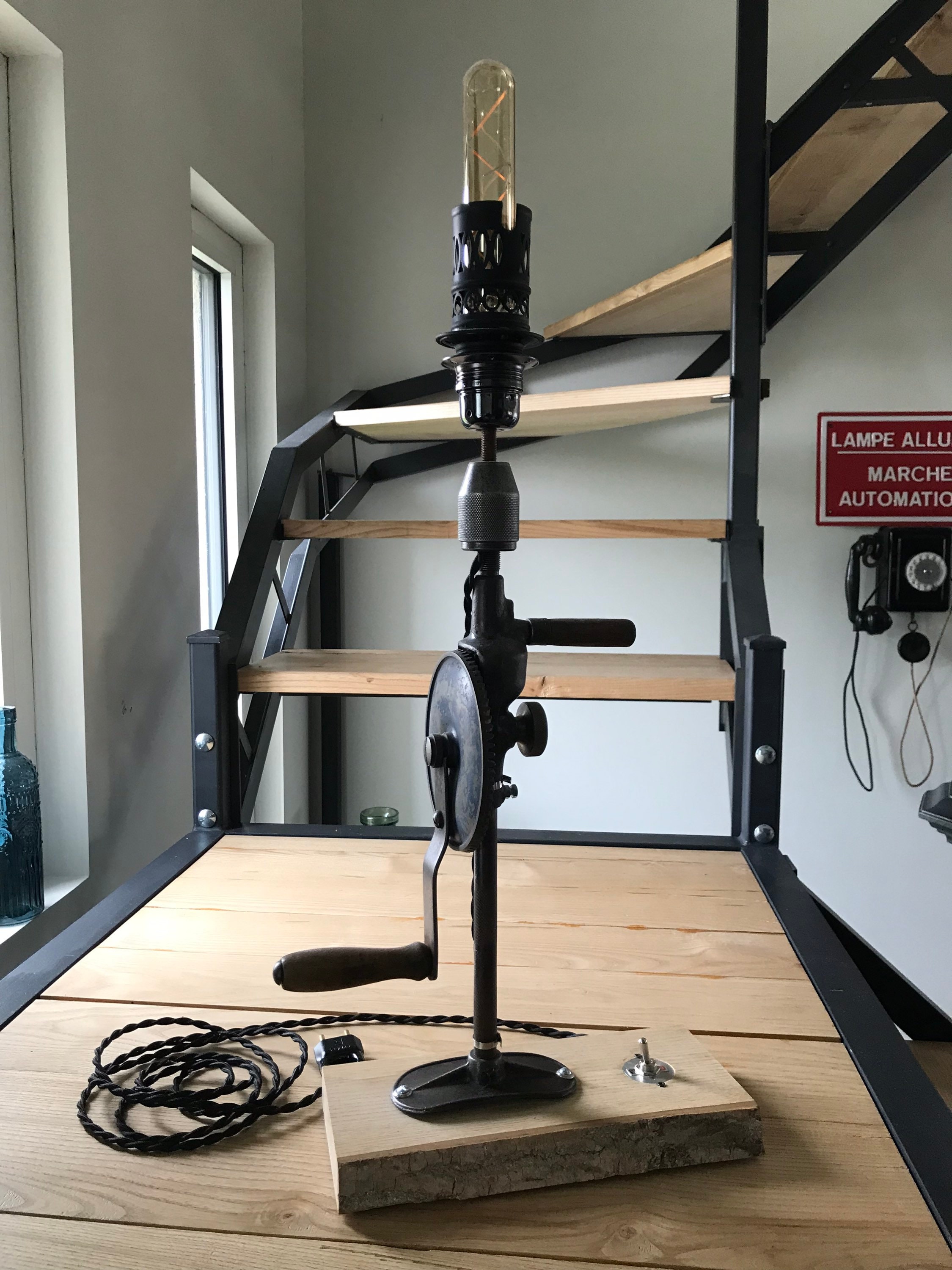 Chignole mécanique, lampe à poser - Etsy France