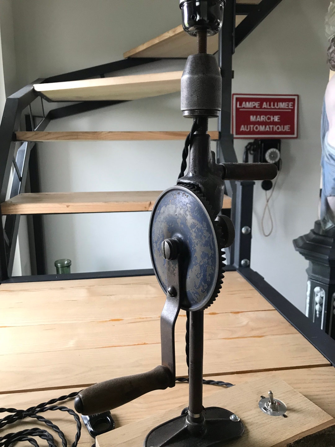 Chignole mécanique, lampe à poser - Etsy France