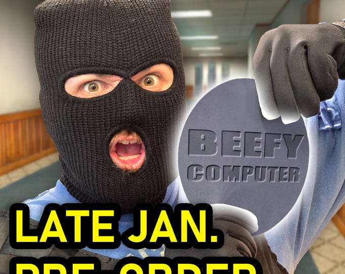7.7in BEEFY COMPUTER Sticker (late January Pre-order) - Etsy