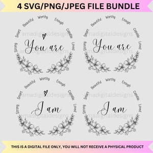 Daily Affirmations, Inspirational Quotes, You Are, I Am, Positive ...