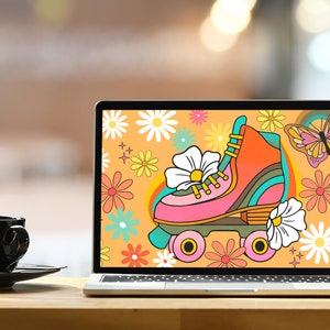 Groovy Floral Variety Pack x4 Laptop/macbook/desktop - Etsy