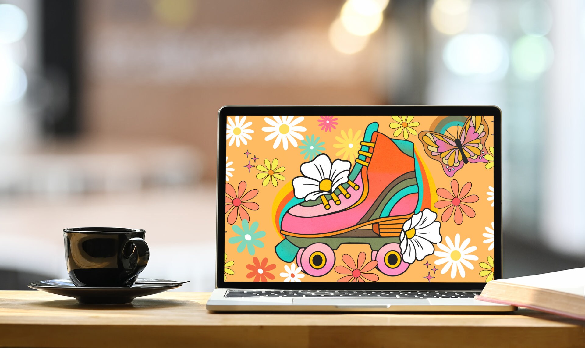 Groovy Floral Variety Pack x4 Laptop/macbook/desktop Wallpapers - Etsy