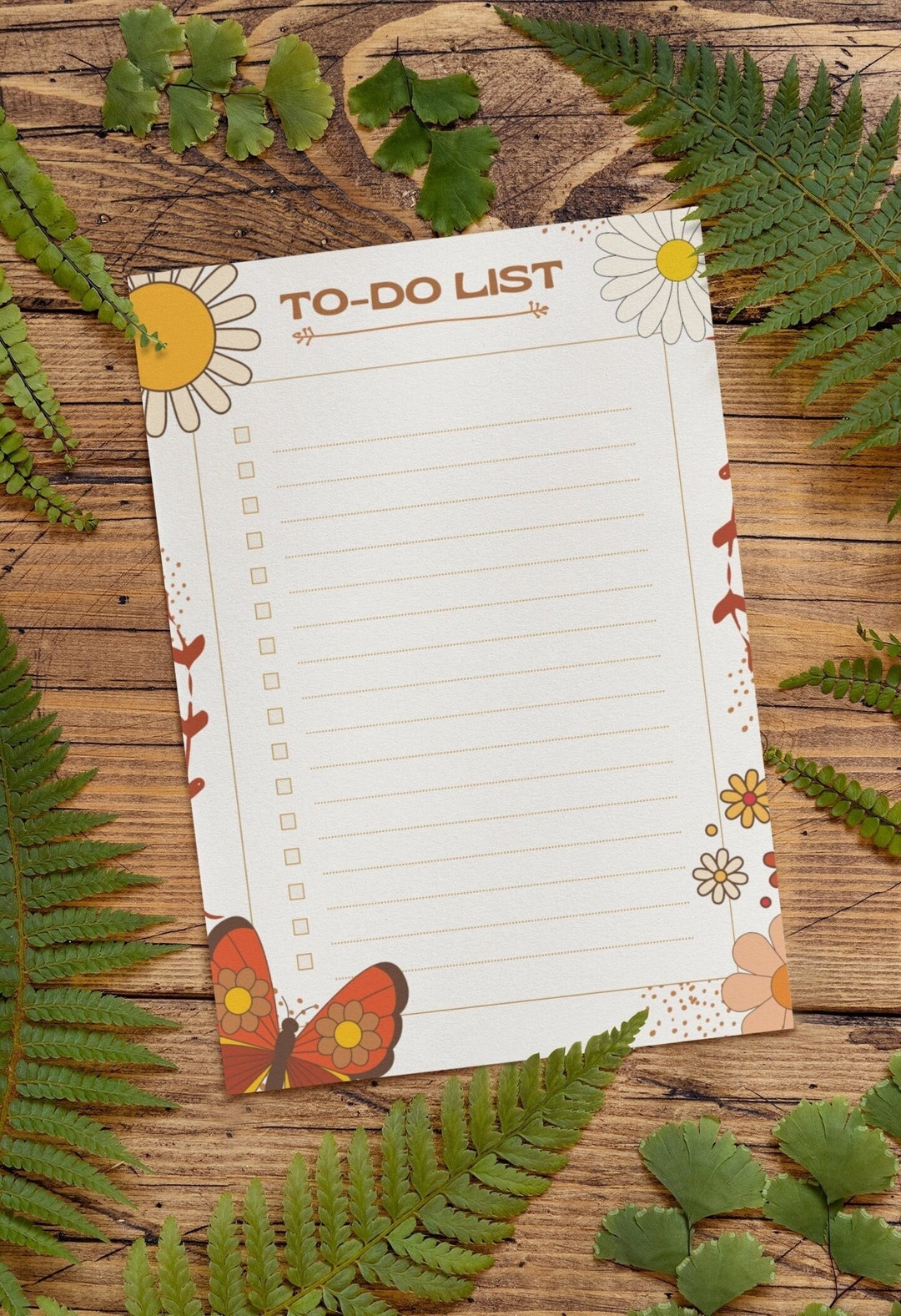 Boho To-do List, Undated Digital/printable List, To-do/task List ...