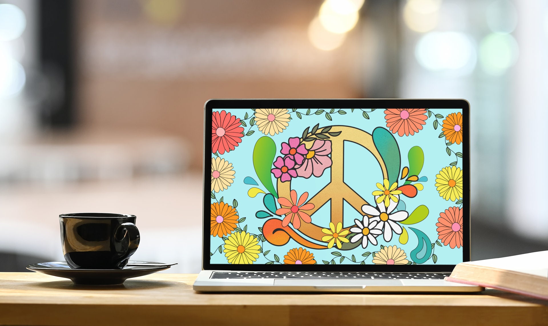 Groovy Floral Variety Pack x4 Laptop/macbook/desktop - Etsy