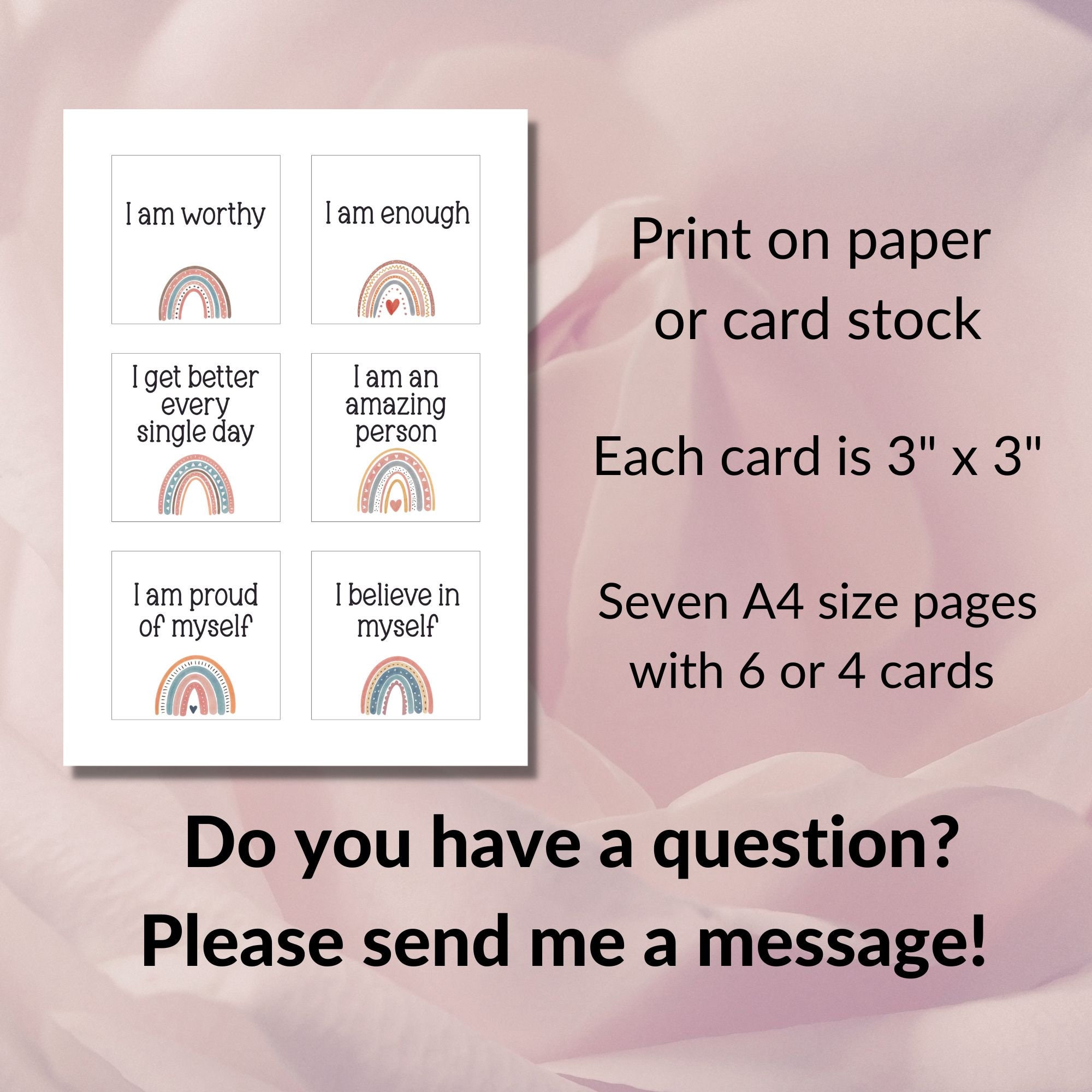 40 Children's Positive Affirmation Cards Daily - Etsy