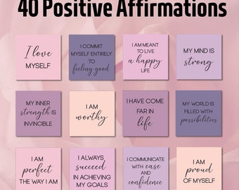 Printable Affirmation Cards Daily Affirmation Cards - Etsy