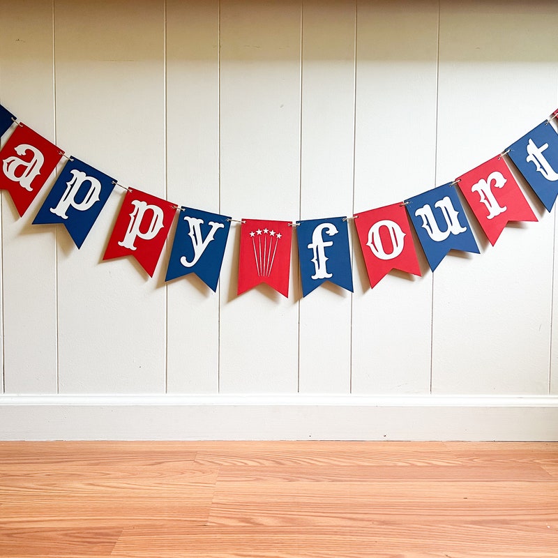 4th of July Bunting - Etsy
