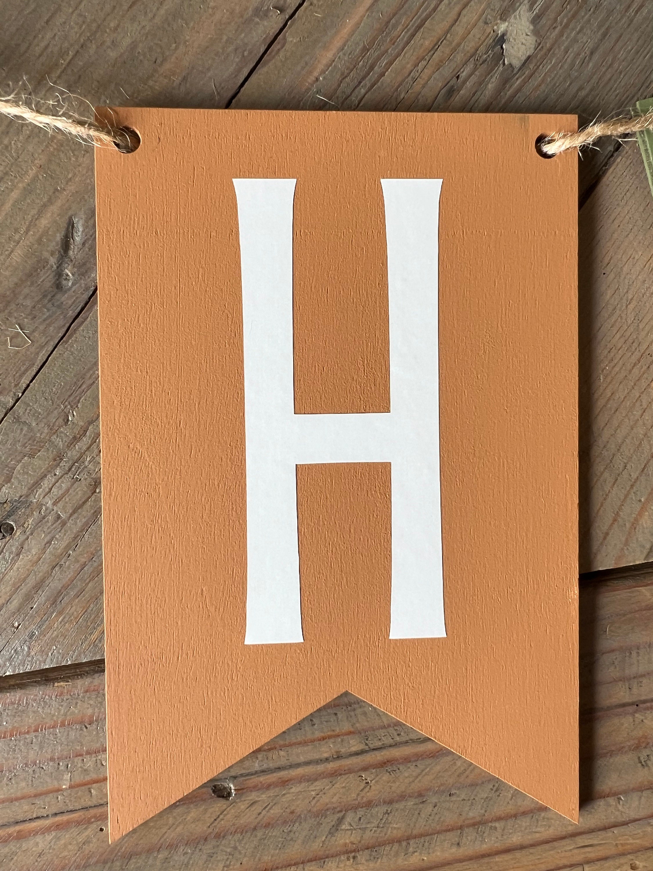 Happy Birthday Wooden Banner, Neutral Wood Birthday Banner, Birthday ...