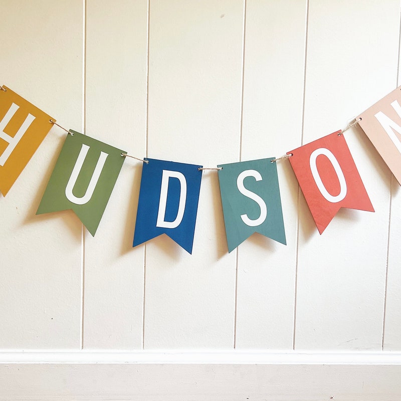 Colorful Kids Name Banner - Etsy